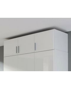 Armoire CELLON blanc 3 portes blanc brillant