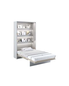 Lit mural escamotable CONCEPTION PRO 120x200 cm gris mat (horizontal ...